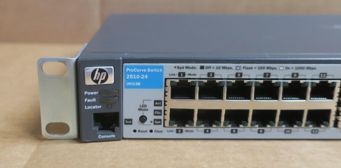 HP ProCurve 2510-24 24x 10/100 RJ45 2x Combo SFP/RJ45 Network Switch J9019B