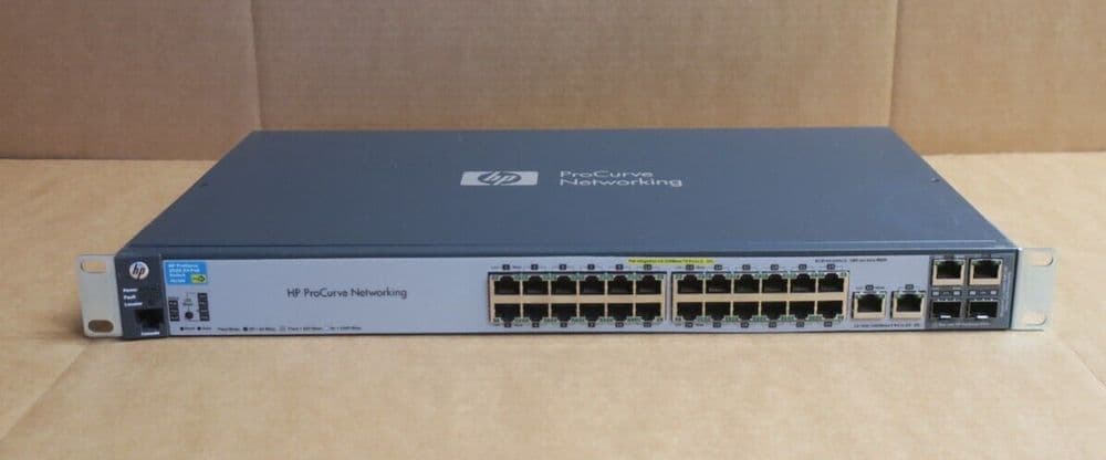 HP ProCurve 2520-24-PoE 24x 10/100 PoE RJ45 2x Combo RJ45/SFP 1U Switch ...