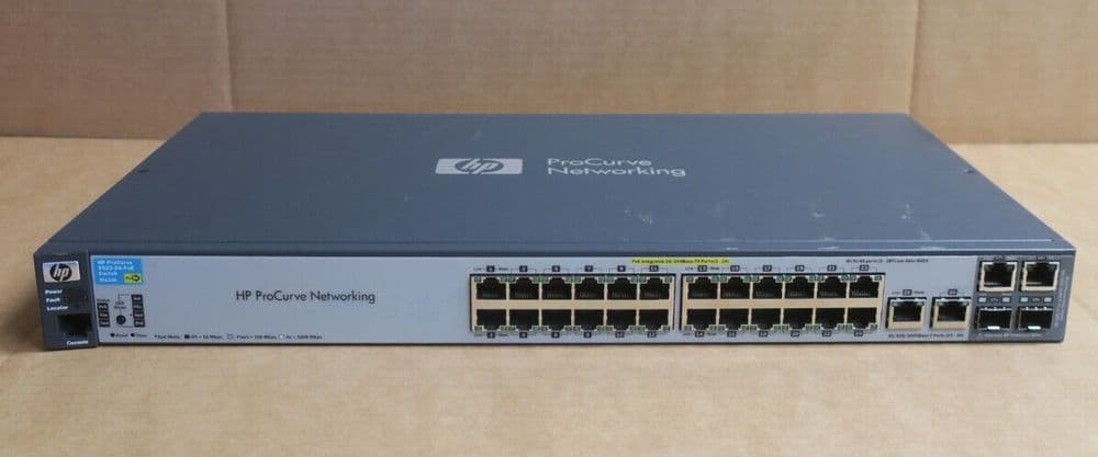 HP ProCurve 2520-24-PoE 24x 10/100 PoE RJ45 2x Combo RJ45/SFP 1U Switch ...