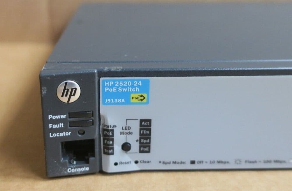 HP ProCurve 2520-24-PoE 24x 10/100 PoE RJ45 2x Combo RJ45/SFP 1U Switch ...