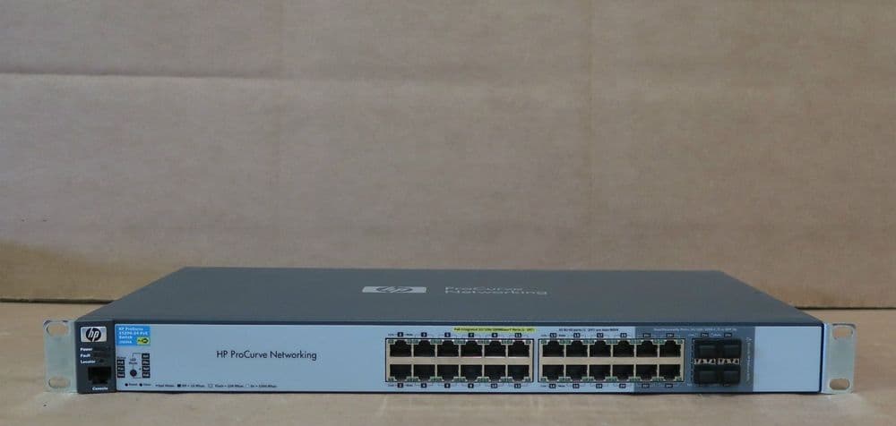 HP ProCurve 2520G-24-PoE 24-Port Gigabit PoE Ethernet Network Switch J9299A