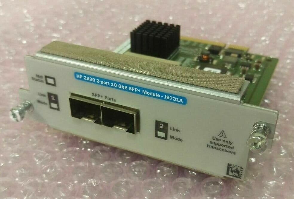 HP ProCurve 2920 2-Port 10GbE SFP Expansion Module J9731A For 2920-24G ...