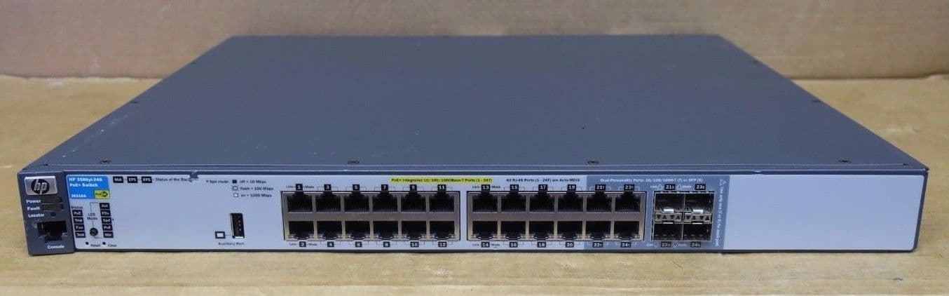 HP ProCurve 3500yl-24G PoE 24-Port 10/100/1000Base-T 4x SFP Switch J9310A