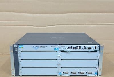 HP ProCurve 5406zl J8697A 4P 10G CX4 Module J8708A And 2 x Power Supplies
