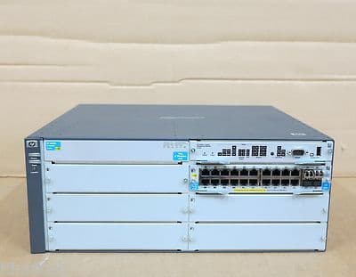 HP ProCurve 5406zl J8697A 6-Slot Modular Network Switch 20-Port Switch ...