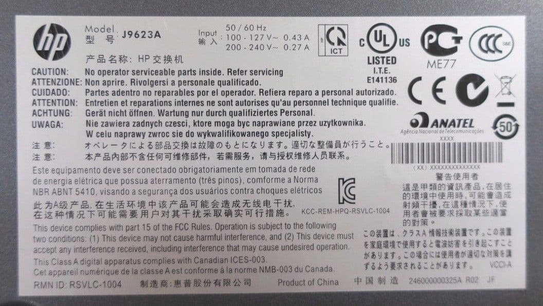 HP ProCurve E2620-24 Managed 24x 10/100 RJ45 w/ 2x Gig-T & 2x SFP ...