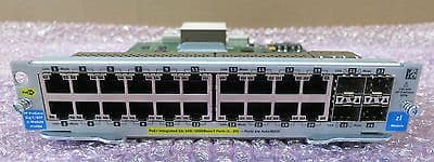 HP ProCurve Gig-T 20-port 10/100/1000 PoE / 4-port Mini-GBIC zl Module J9308A