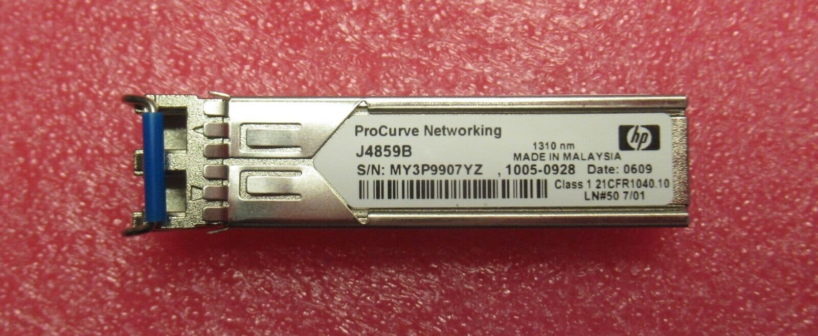 HP ProCurve J4859B 1000BASE-LX 1310nm 10Km 1 25Gb/s SFP Transceiver