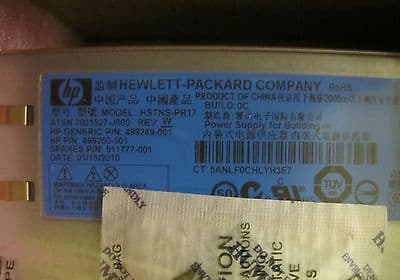 HP Proliant 460 Watt DL380 ML350 G6 G7 G8 Power Supply PSU 499250-301 ...
