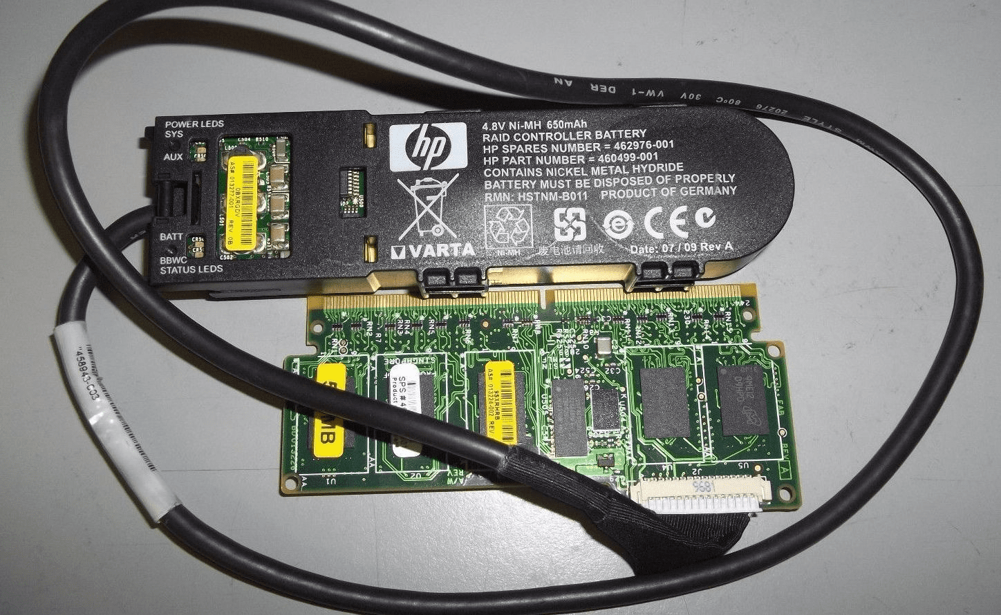 HP Proliant 512MB BBWC Kit for P212 P410 P411 462975-001 with battery cable