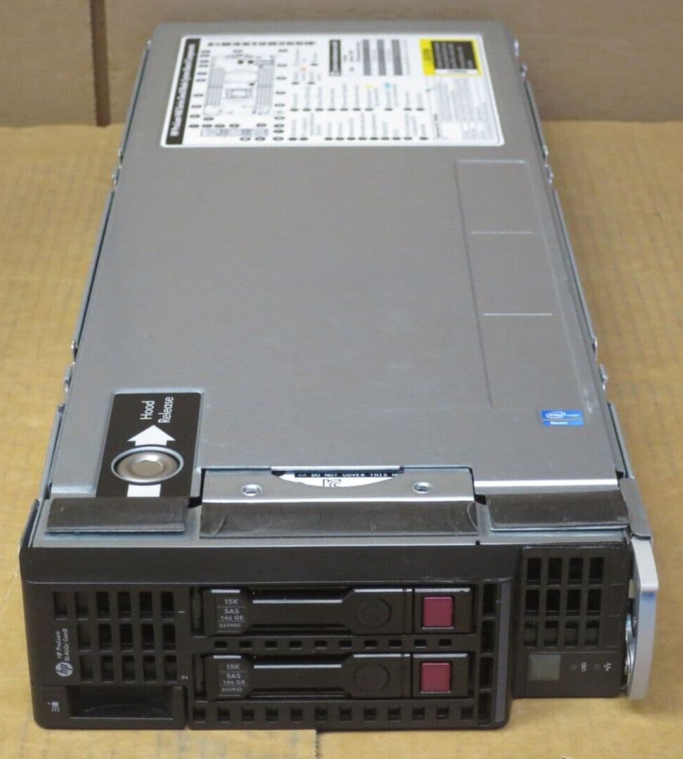 HP ProLiant BL460c G8 2x E5-2609 2 4GHz 32GB Ram 2x 146GB 15K HDD Blade ...