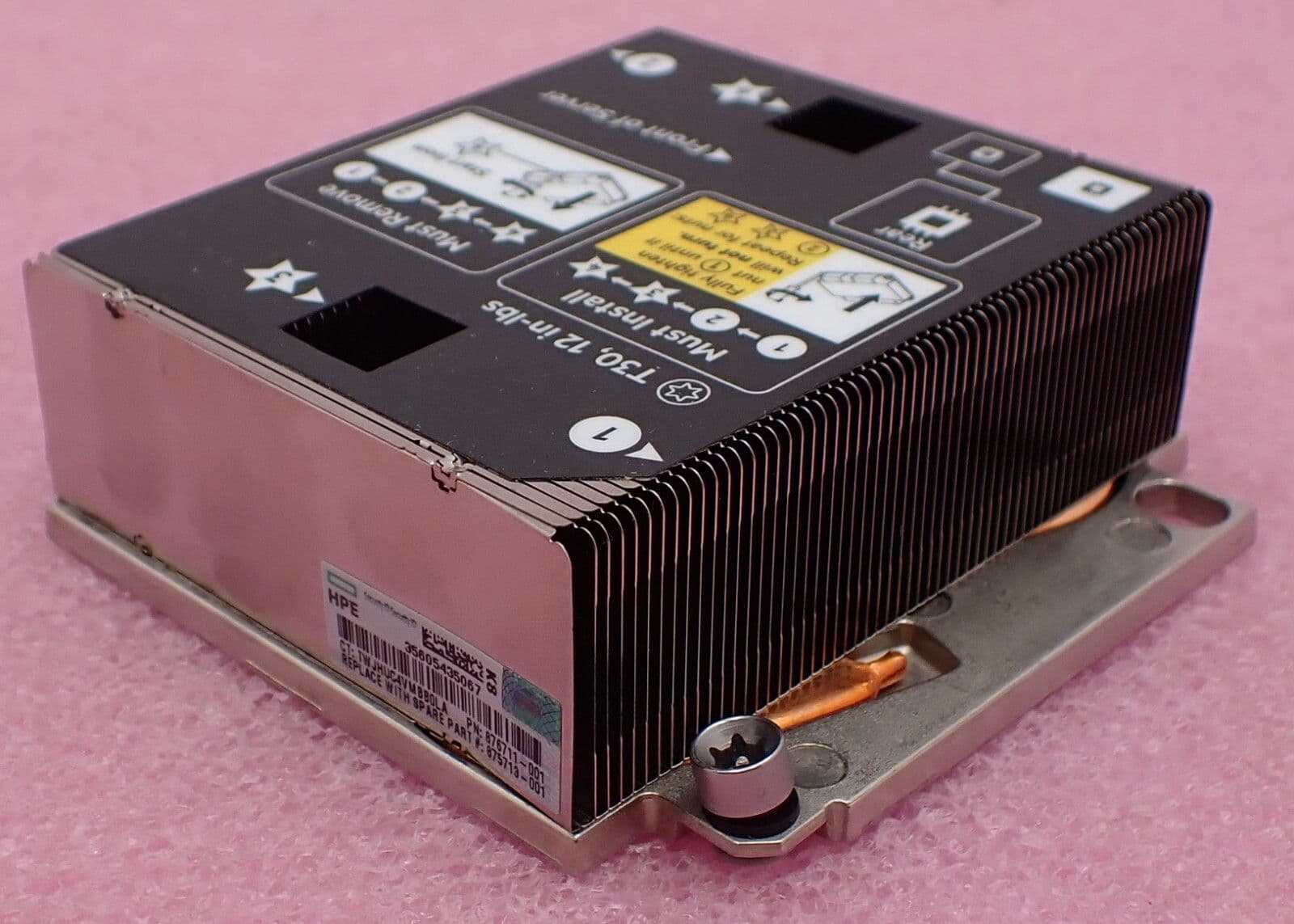 HP ProLiant BL460c Gen10 G10 Standard Rear CPU1 Screw Down Heatsink ...