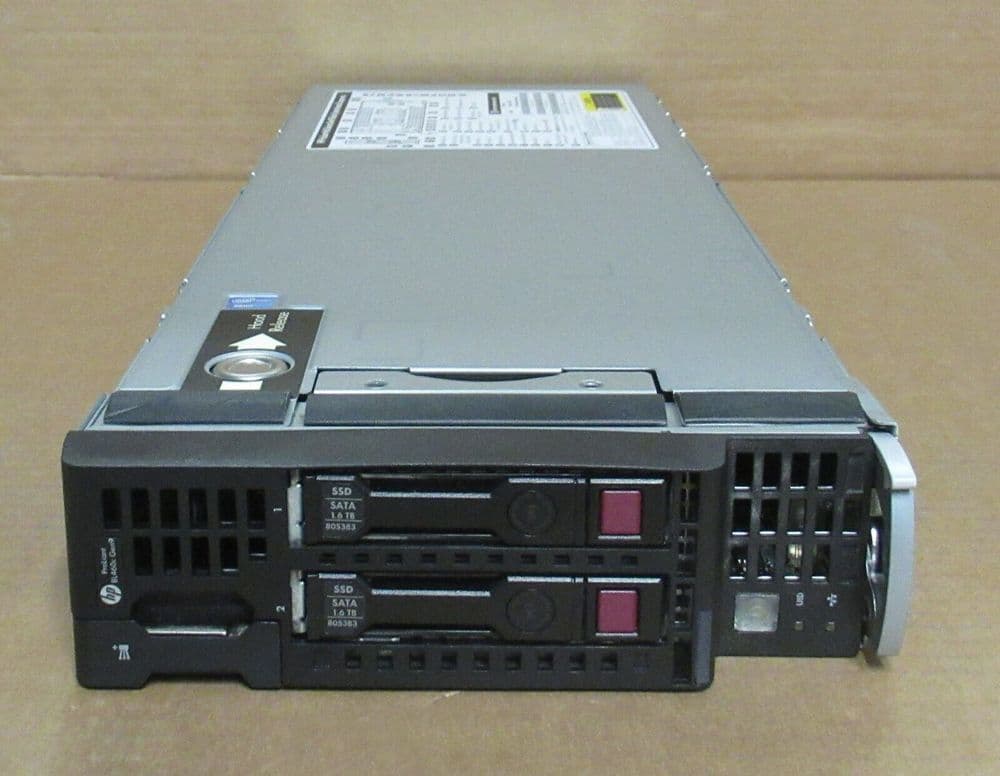HP ProLiant BL460c GEN9 2x 12C E5-2690v3 2 6GHz 128GB 2x 1 6TB SSD ...