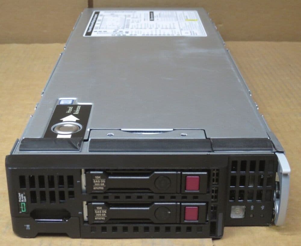HP ProLiant BL460c GEN9 G9 2xE5-2637v4 3 5GHz 128GB Ram 2x300GB HDD ...