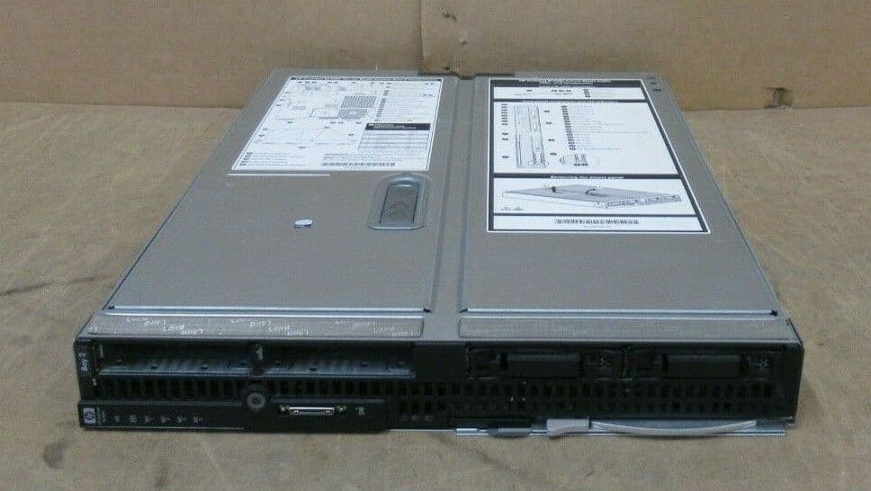 HP ProLiant BL480c Blade Server System 4x 2 5" SAS Bays NC325M Card ...
