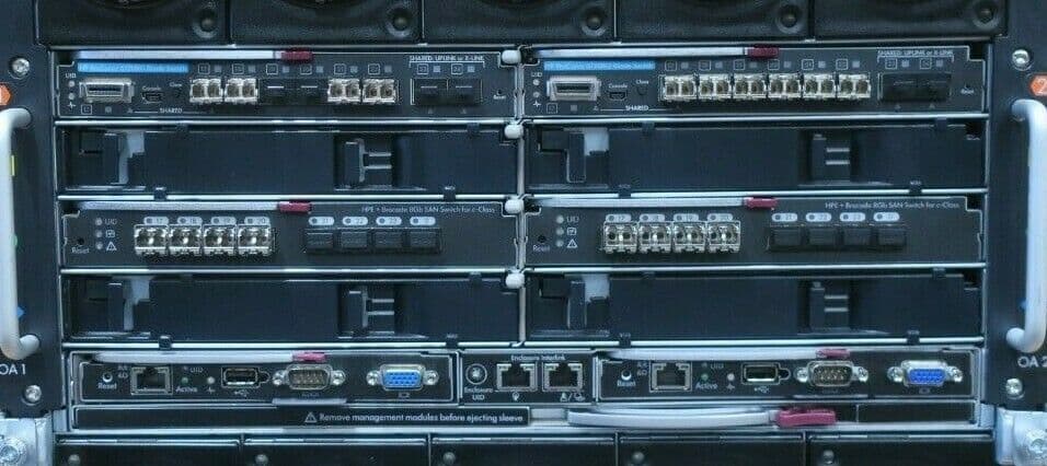 HP ProLiant C7000 3x WS460c G9 & 4x WS460c G8 With GFX Expansion 2x ...
