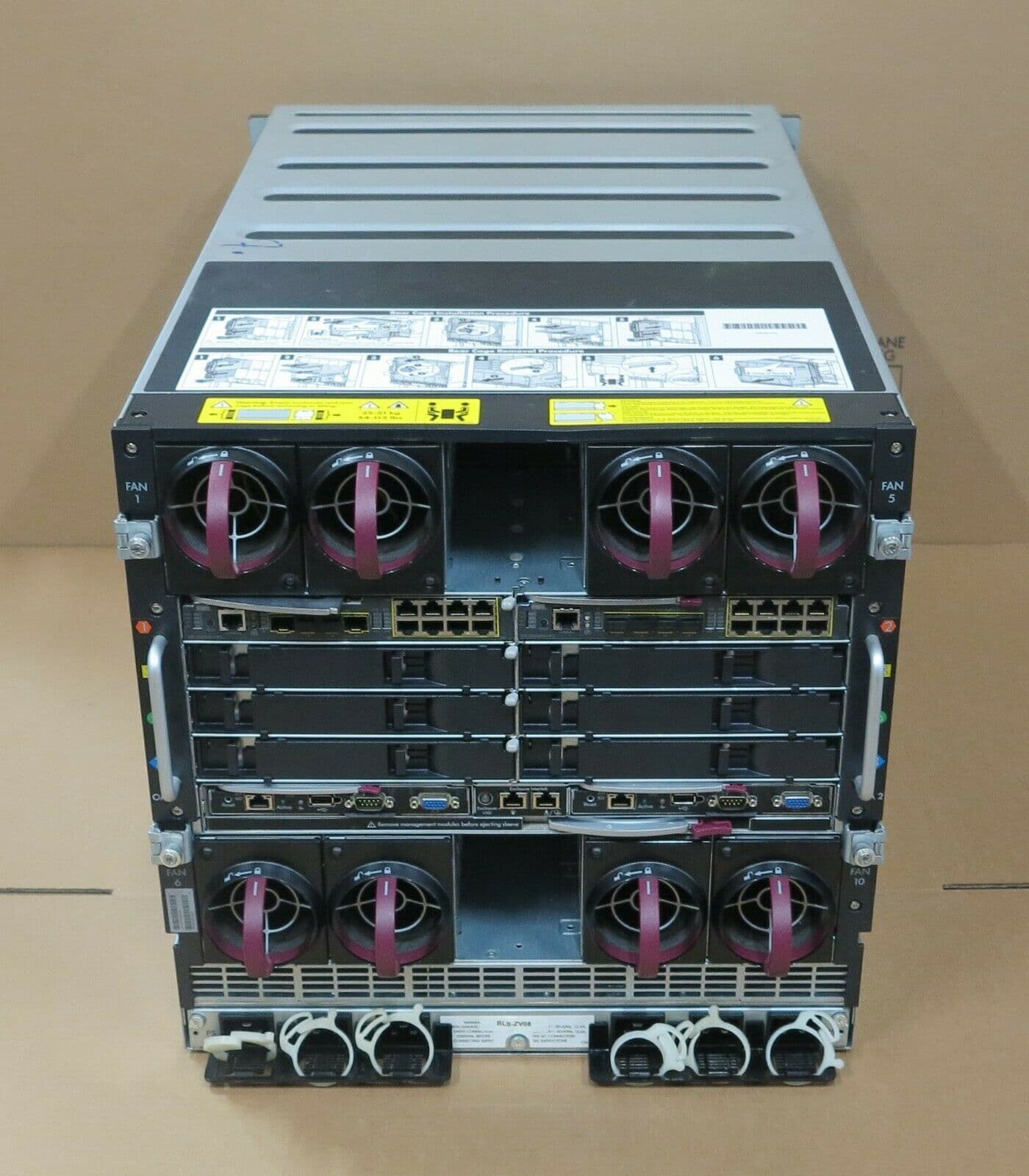 HP ProLiant C7000 Chassis 16x HP BL460c G6 2x 4C L5520 2 26Ghz 64GB Ram ...