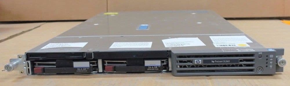 HP Proliant DL360 G3 2x Intel Xeon 3 06GHz 3066DP 2GB RAM 72 8GB HDD ...