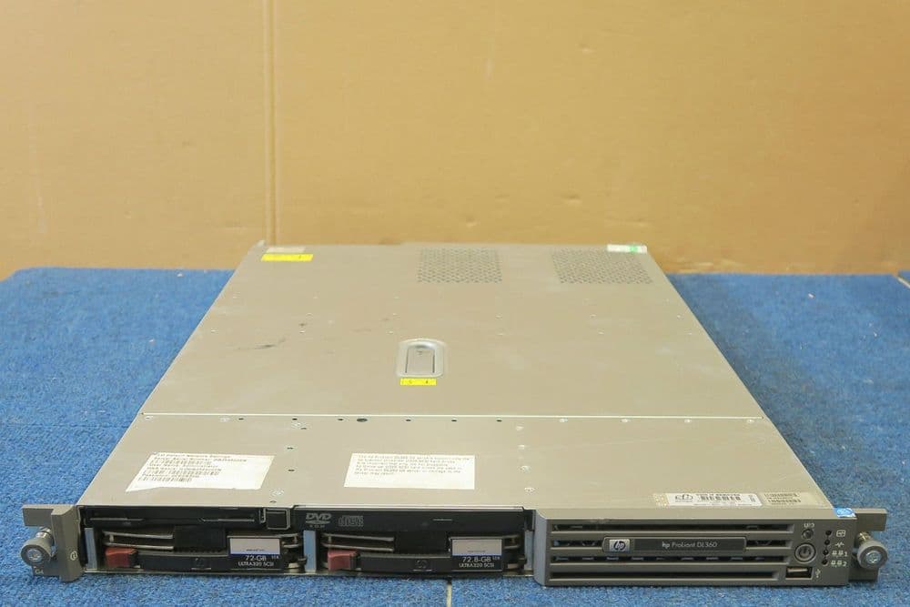 HP Proliant DL360 G4 - 2 x Xeon 3 60GHz 8GB 2 x 72 8GB 15K RAID 1U Server