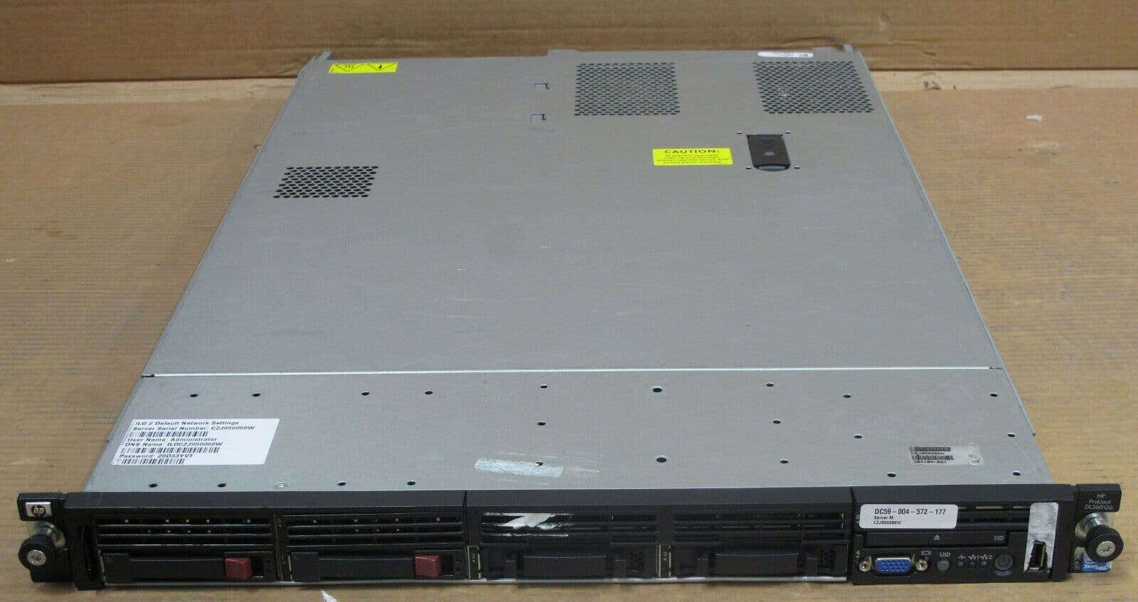 HP ProLiant DL360 G6 1x E5520 2 26GHz 12GB Ram RAID 4-Bay P812 1U Server