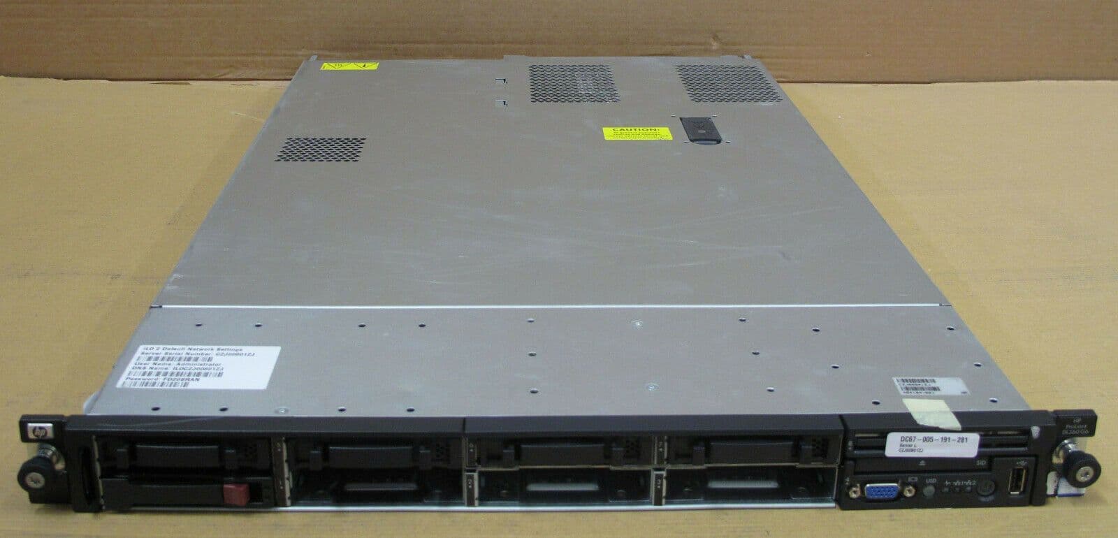 HP ProLiant DL360 G6 2x E5520 2 26GHz 12GB Ram 8x 2 5" SAS Bays 1U Server