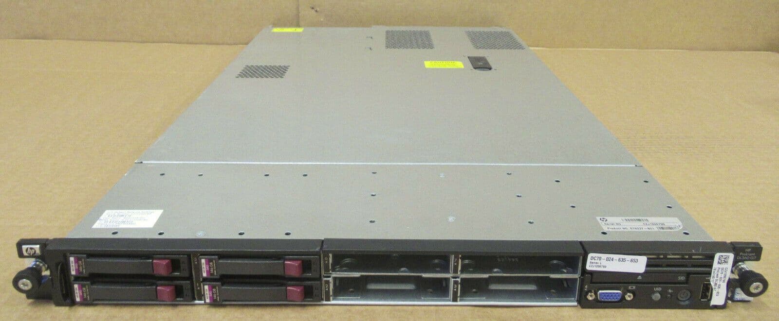 HP ProLiant DL360 G7 2x 4-Core E5620 2 4GHz 48GB Ram 584GB HDD 512MB 1U ...