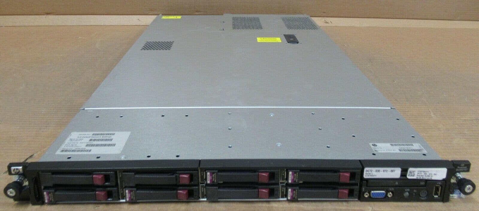 HP ProLiant DL360 G7 2x Xeon E5620 2 4GHz 72GB 5x 146GB 512MB Cache 1U ...