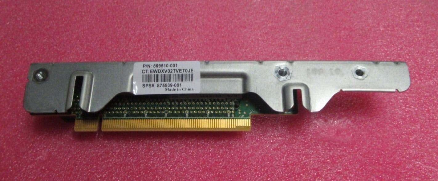 HP ProLiant DL360 Gen10 G10 PCIe Riser Board Assembly 869510-001 875539-001