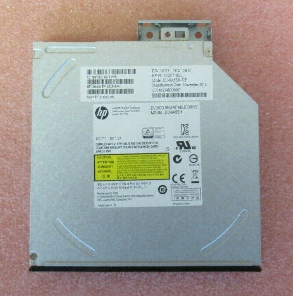 HP Proliant DL360 Gen9 Slim 12 7mm SATA DVD-RW Drive 652243-001 652297-001