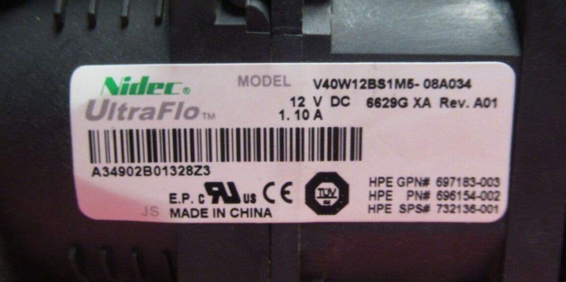 HP Proliant DL360p Gen8 Cooling Fan Module HP 732136-001 696154-002 ...