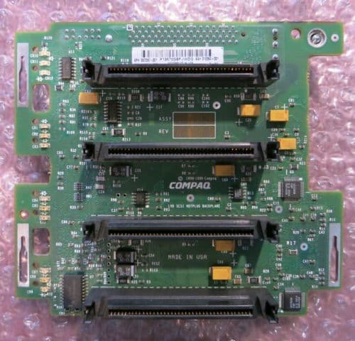 HP Proliant DL380 G1 LVD 4-Slot Wide Ultra2 SCSI Backplane Board 387090-001