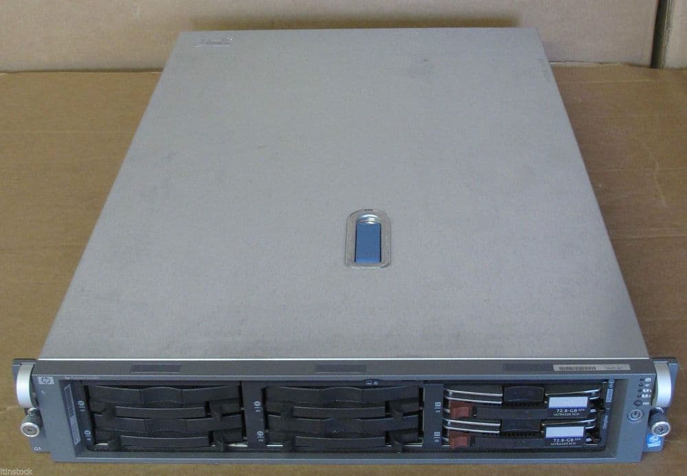 HP ProLiant DL380 G3 2 x XEON 2 8Ghz 4Gb Ram 2u Rack mount Server ...