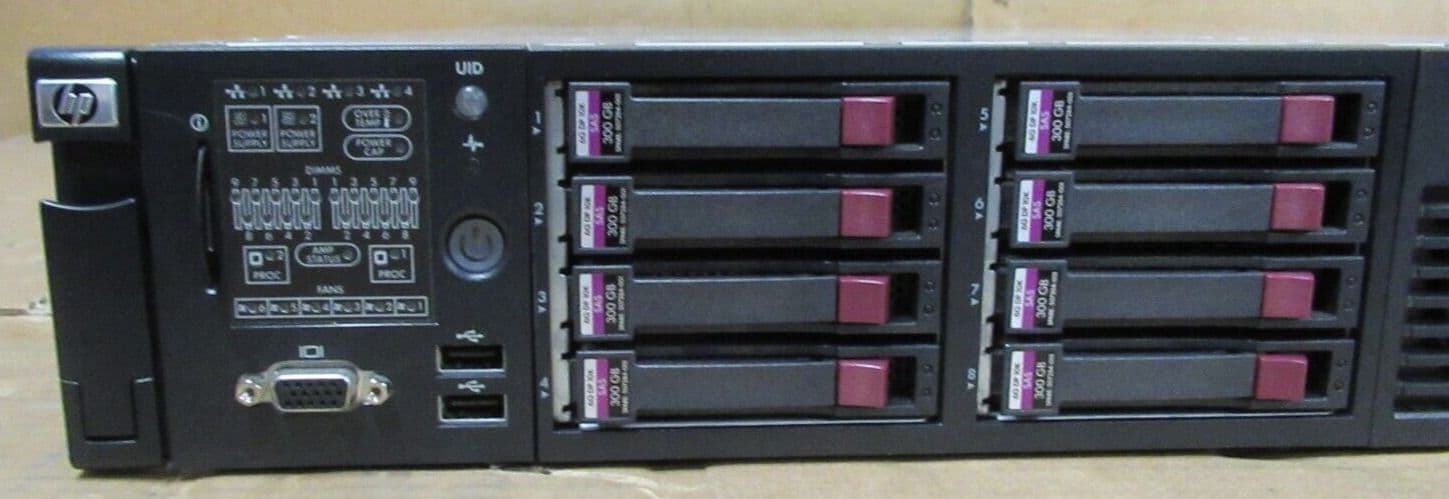 HP ProLiant DL380 G7 Xeon 6-Core E5645 2 4GHz 30GB Ram 2 4TB HDD 2U Server