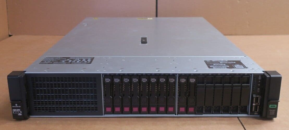 HP ProLiant DL380 Gen10 G10 2x 8C Silver 4208 128GB RAM 10x 960GB SSD ...