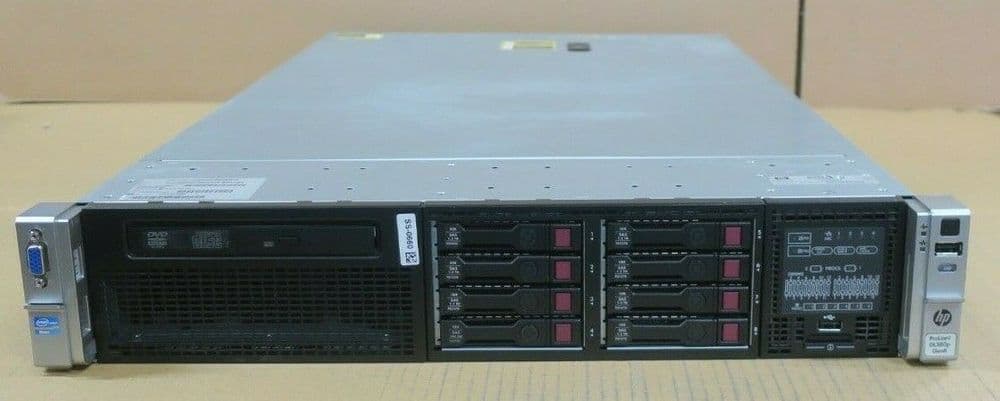 HP ProLiant DL380p G8 2x 8C E5-2690 2 90GHz 384GB Ram 8x 1 2TB 10K HDD ...