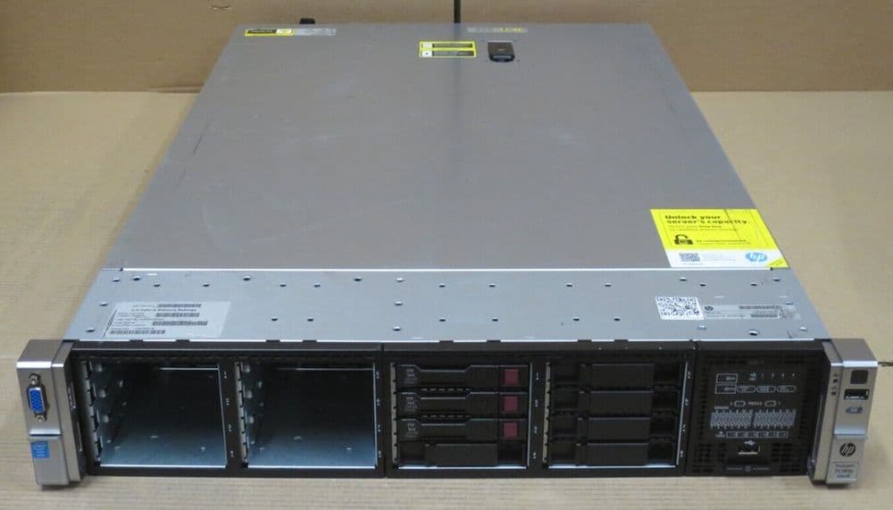 HP Proliant DL380p Gen8 2 x Xeon TEN-Core E5-2670v2 2 50GHz 64GB Rack ...