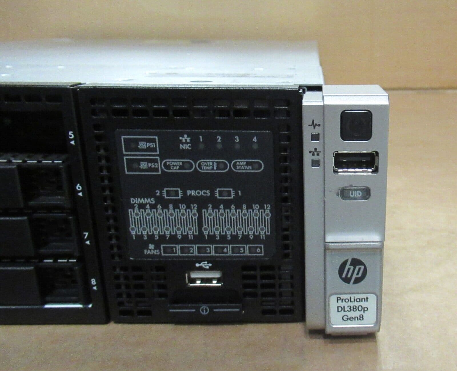 HP Proliant DL380p Gen8 2x 6-Core E5-2620 2 00GHz 16GB RAM 8-Bay 2U Server