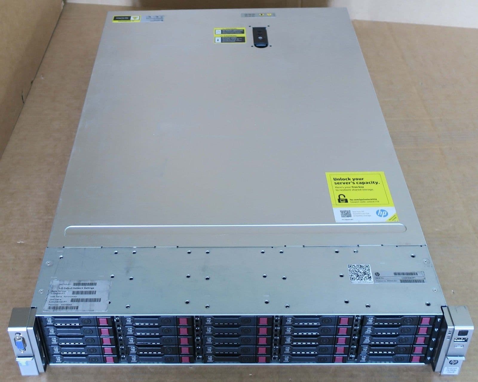HP ProLiant DL380P GEN8 2x 8-Core E5-2640v2 2GHz 25TB 32GB 2U Raid Server