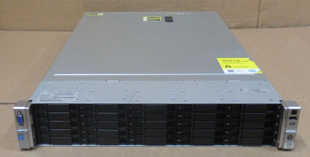 HP Proliant DL380p Gen8 6-Core E5-2620 2 00GHz 32GB RAM 24 x 2 5" Bay ...