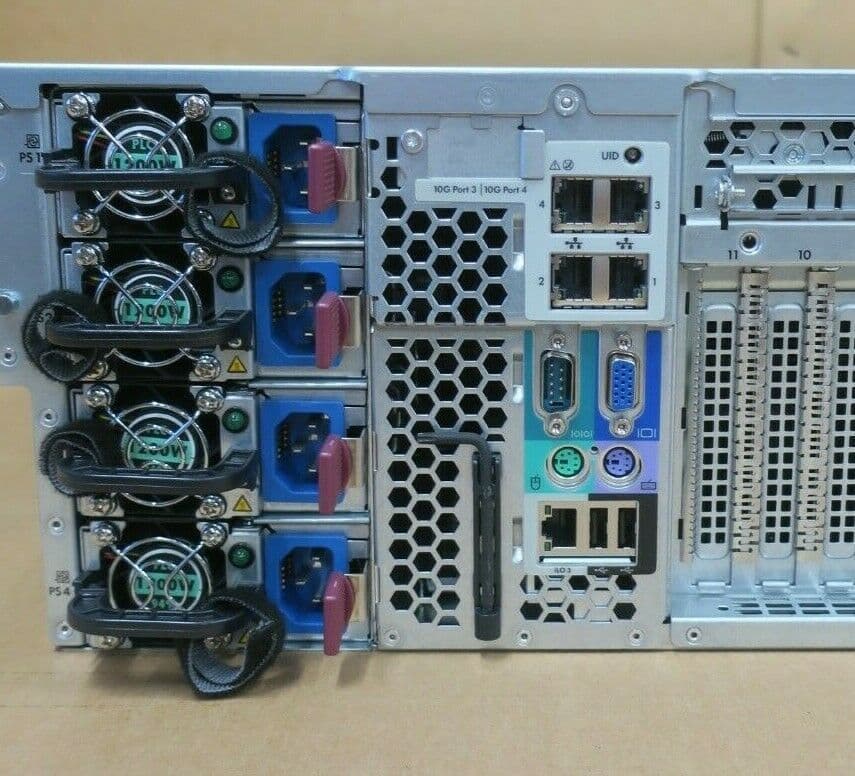 HP Proliant DL580 G7 4x 10-Core E7-4870 128GB RAM 8x 2 5" HDD Bay 4x PSU Server
