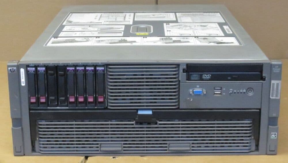 HP ProLiant DL585 G2 4x AMD 8220 2 8Ghz 16GB RAM 2x 146GB 4x 300GB HDD ...