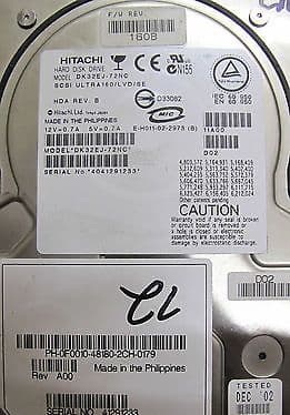 HP ProLiant/Hitachi DK32EJ-72NC 3 5" 72Gb 10k Ultra 160 SCSI HDDwith ...
