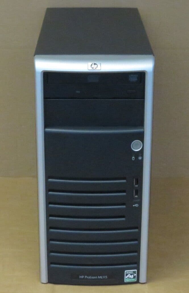 HP ProLiant ML115 Micro Tower AMD Opteron 1210 1 8GHz 8GB RAM 3x750GB HDD Server