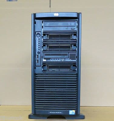 HP Proliant ML350 G6 2x QUAD CORE XEON Tower Servee 36GB 3x 300GB SAS ...