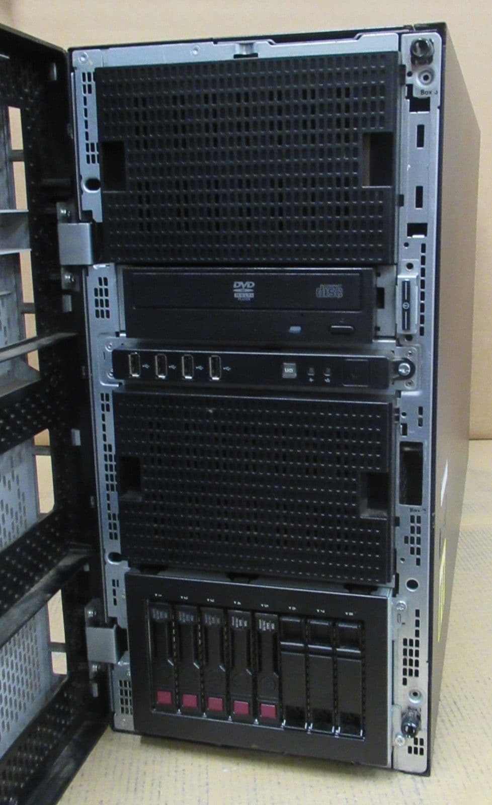 HP Proliant ML350p GEN8 2x Xeon 6-Core E5-2620 2GHz 730GB 20GB Ram ...