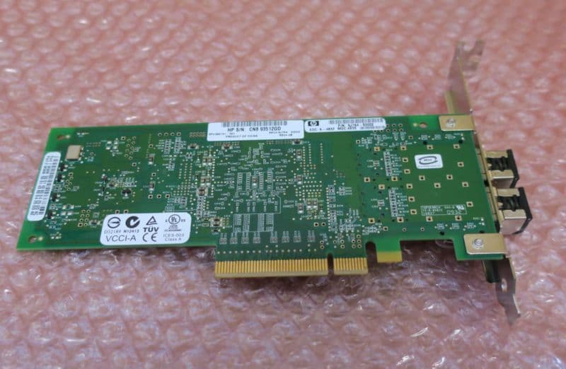 HP Qlogic QLE2562 489191-001 - PCIe 8GB Dual Port FC HBA AJ764A with 2 ...