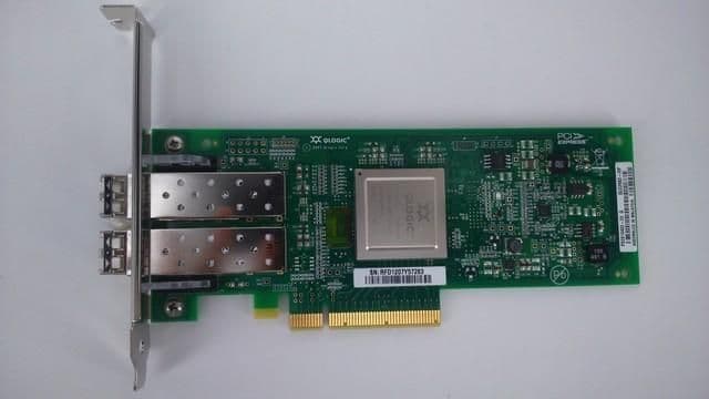 HP QLogic QLE2562 82Q 8Gb 8GBps Dual Port Fibre HBA AJ764A 489191-001 2 SFP