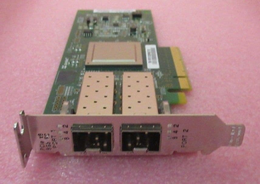 HP QLogic QLE2562-HP PCI-E 8Gb Dual Fibre HBA Host Bus Adapter 489191 ...