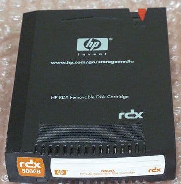 HP RDX Q2042A 500Gb Removeable Disk Cartdridge P/n Q2042-60000