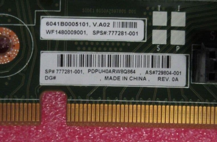 HP Riser Card For ProLiant DL380 Gen9 Server PCI-E 777281-001 729804-001